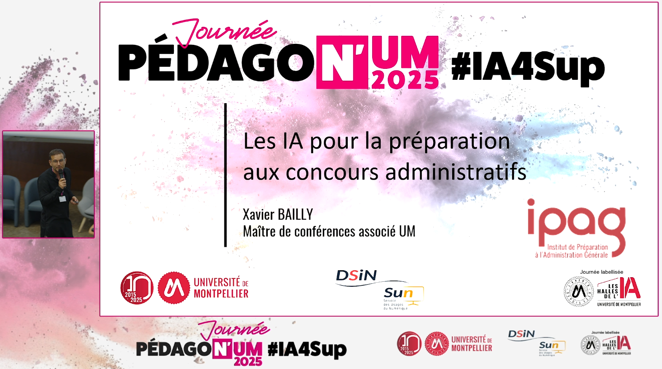 Les IA pour la préparation aux concours administratifs par Xavier Bailly - numérique